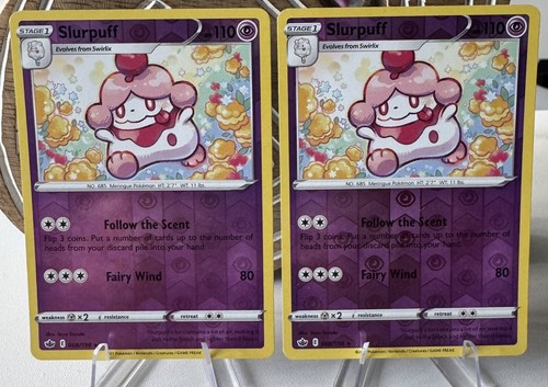 Pokemon - Slurpuff - 068/198 - Reverse Holo Rare - Chilling Reign *2 ...