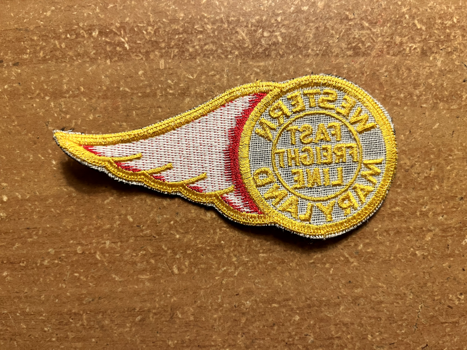 Vintage Embroidered Railway Patch-FAST FREIGHT LINE, WESTERN MARYLAND ...