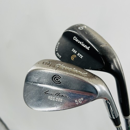 Cleveland 588 RTX Black Satin Lob Wedge 60 deg & 588 Tour 56 deg Wedge ...