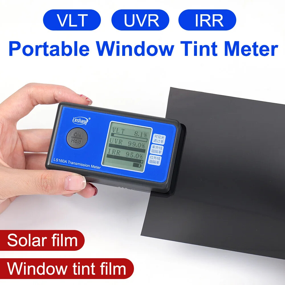 Window Tint Meter Solar Film Tester UV 365nm and IR 1400nm VLT High ...
