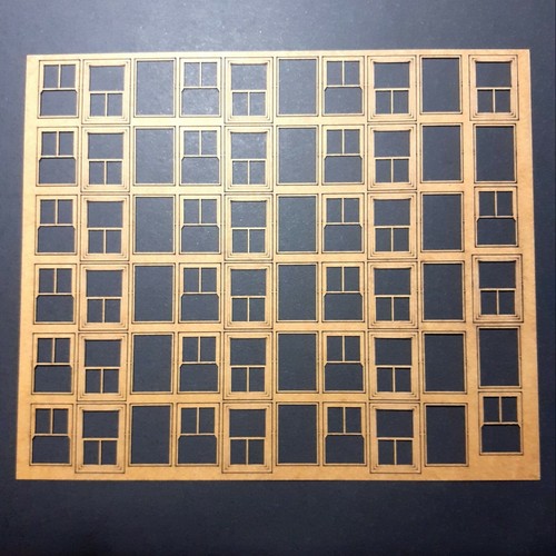 Sash Windows Sheet. Laser Cut Scratch Aid Layout Kit OO Gauge 4mm Model ...