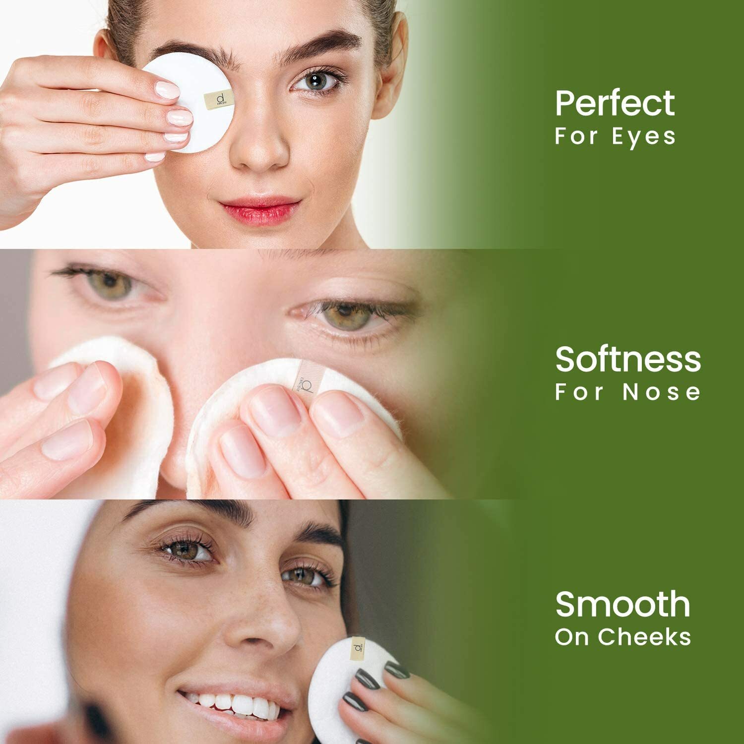 Dirojay Reusable Makeup Remover Pads Bamboo Organic Cotton Pads ...