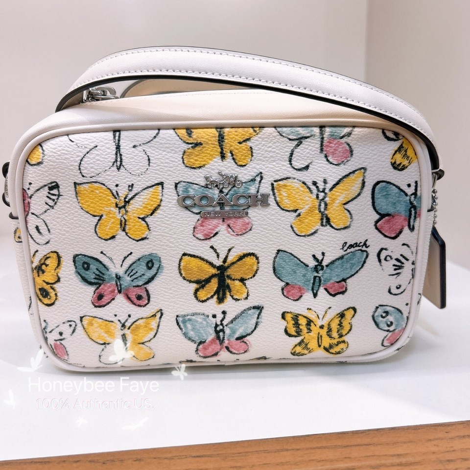 NWT Coach Mini Jamie Camera Bag With Quilting/Butterfly/Floral/Cherry ...