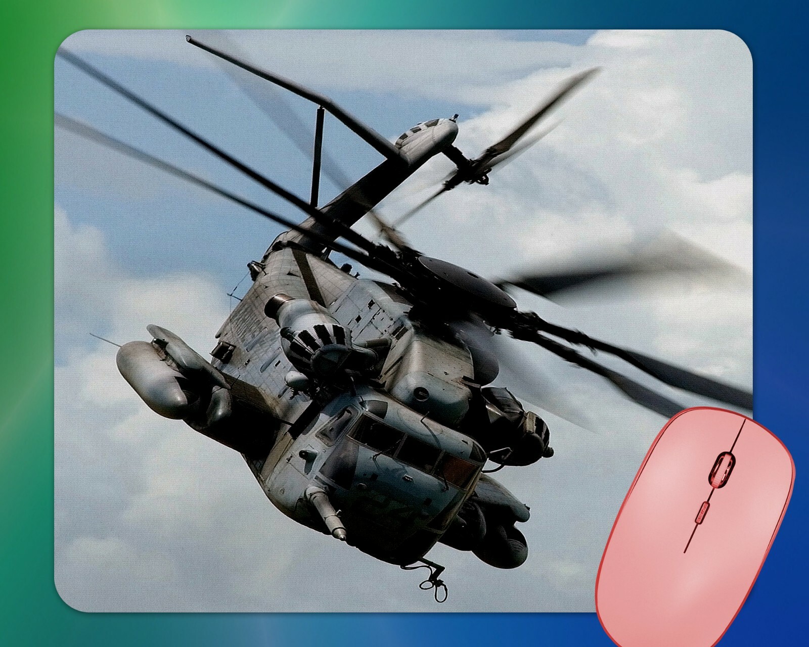 Cool Flying Attacking Helicopter mouse pad | eBay