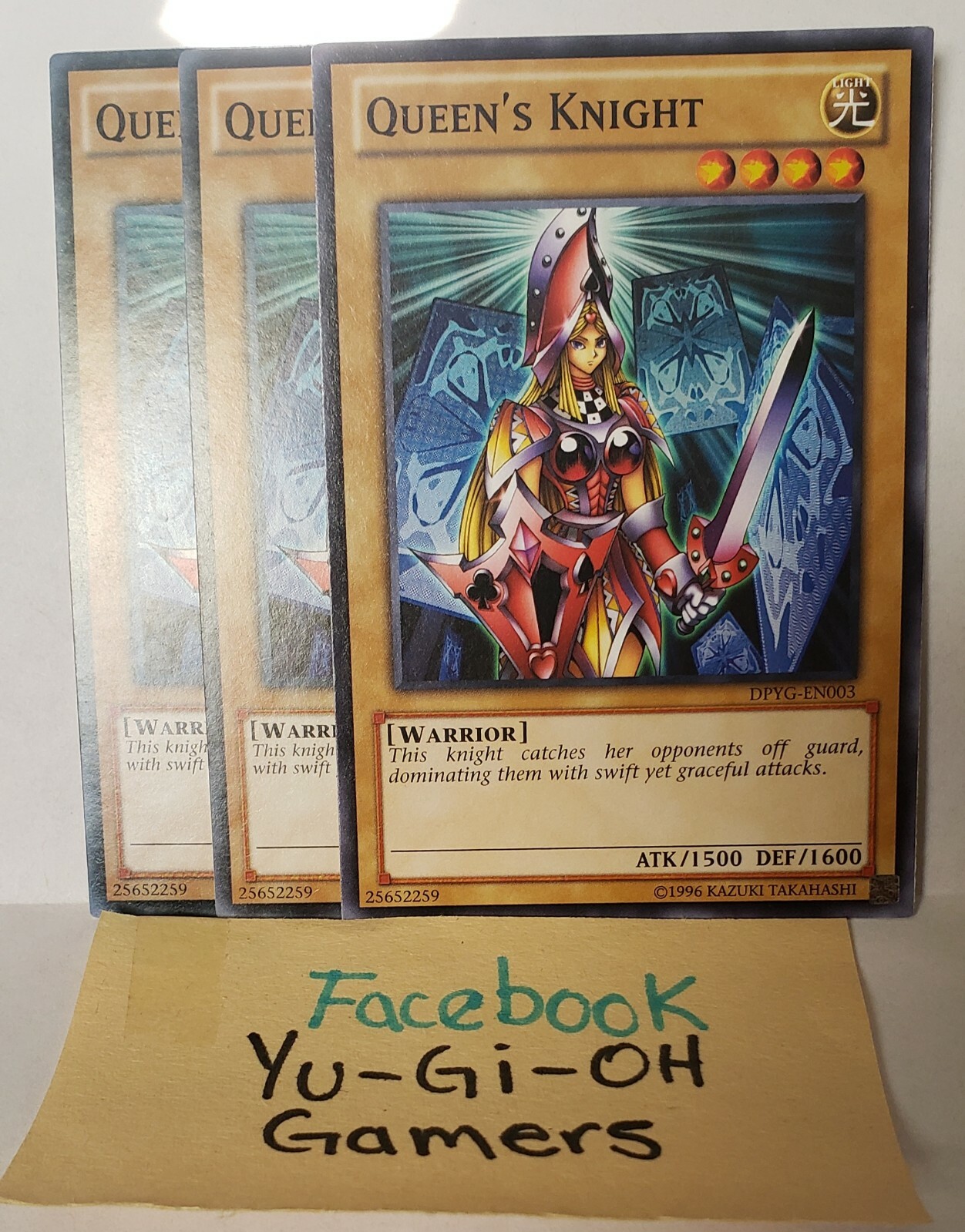 YUGIOH QUEEN'S KNIGHT X3 COMMON LIGHT PLAYED | eBay
