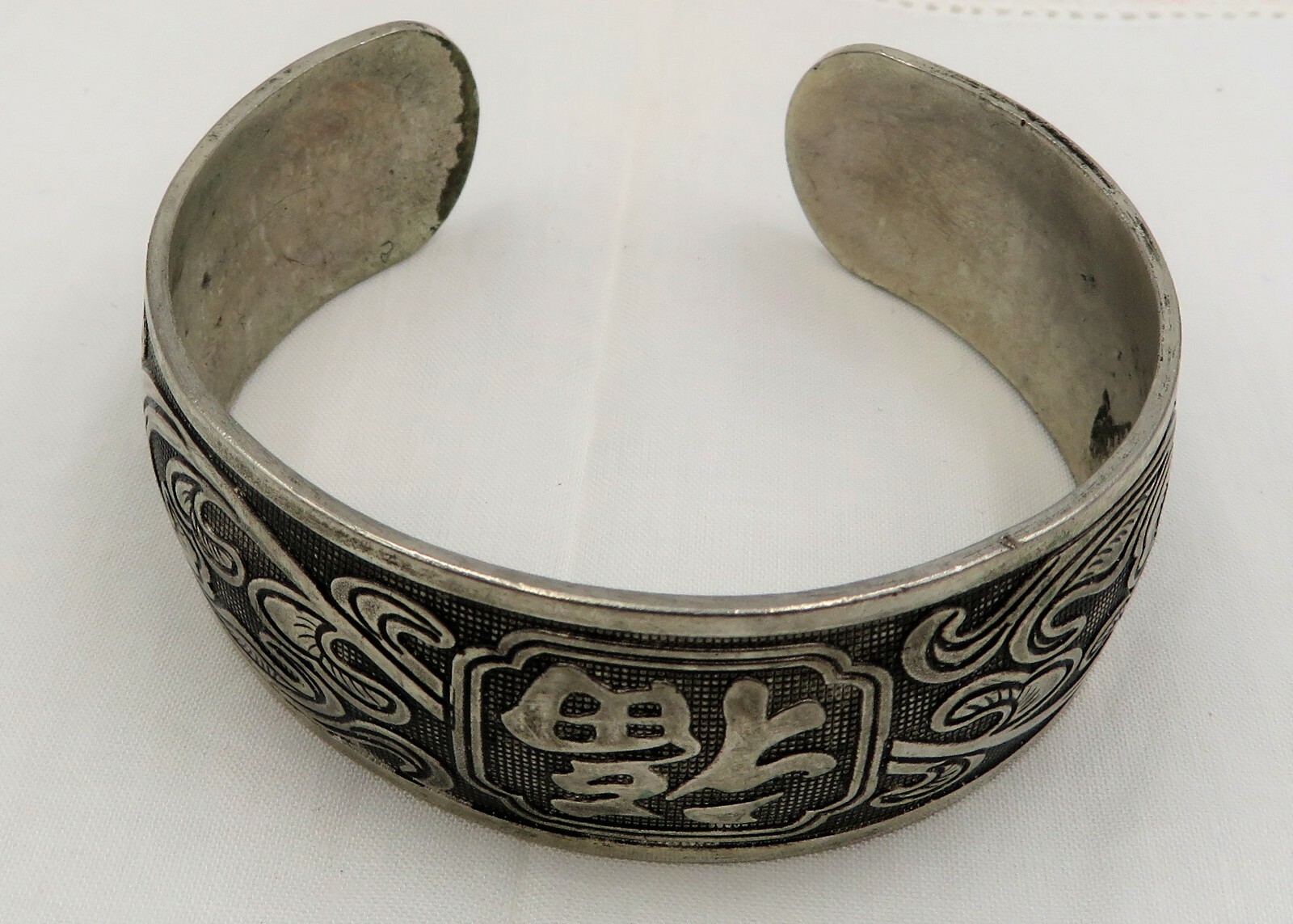 FABULOUS ANTIQUE CHINESE EXPORT SILVER CUFF BRACELET WITH HALLMARKS | eBay