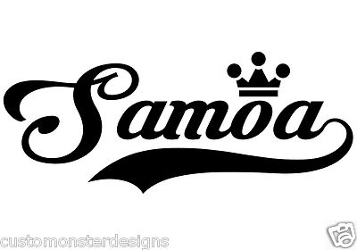 Samoa... Samoa Vinyl Wall Art Quote Decor Words Decals Sticker | eBay