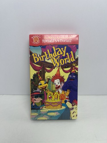 The Wacky Adventures of Ronald McDonald Birthday World Vintage VHS 2000 ...