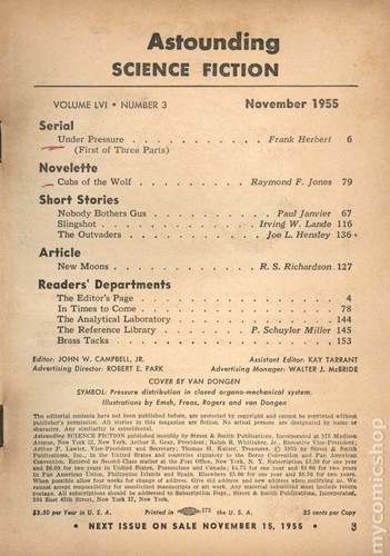 Astounding Science Fiction Pulp / Digest Vol. 56 #3 VF 1955 | eBay