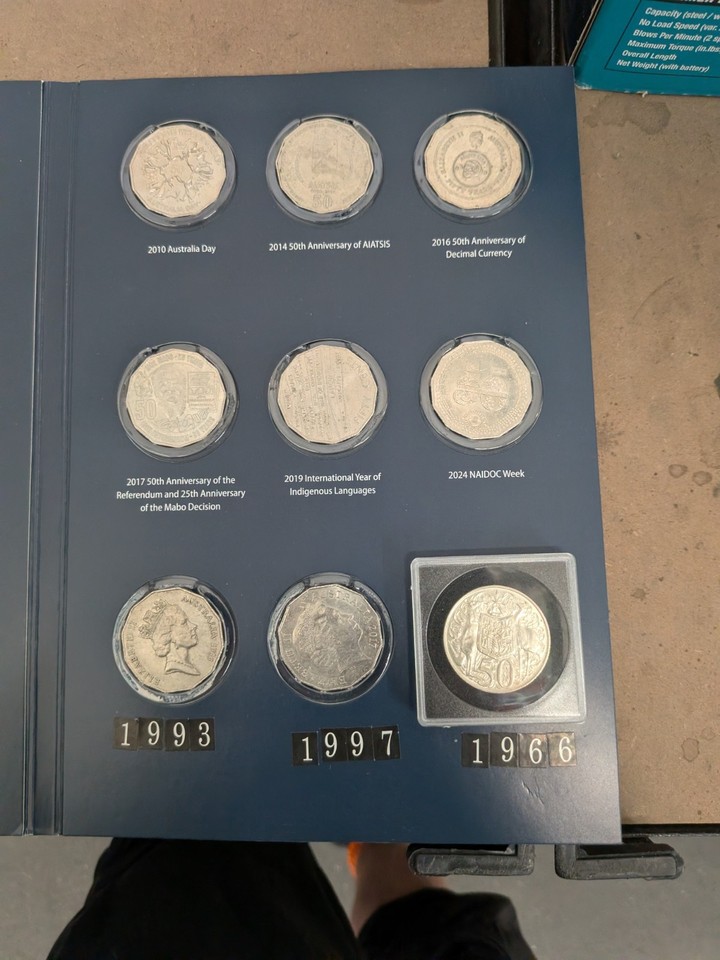 Royal Australian Mint With 1966 Round 50 Cent Coin Collection ...