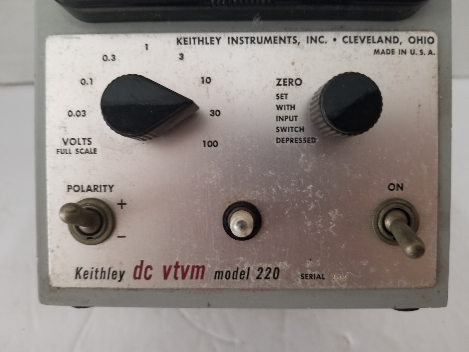 Keithley DC VTVM Vacuum Tube Voltmeter Model 220 Vintage Powers on | eBay