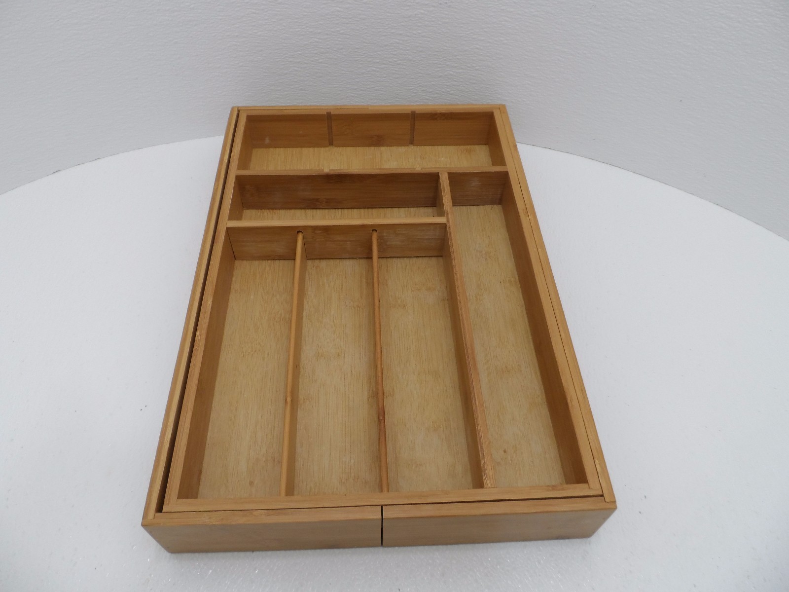 Organizer 6-8-Slot Expandable Bamboo Drawer Organizer Large Tray 18"X ...