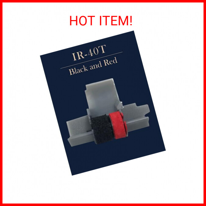 Package of Two Casio HR-100TM and HR-150TM Calculator Ink Roller, Black ...