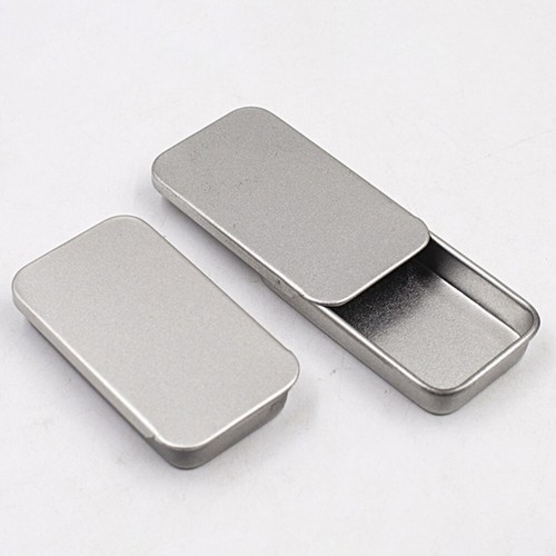 20 Pcs Tinplate Push-pull Box Travel Small Containers Metal Can Retro ...