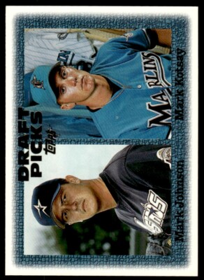 1997 Topps Baseball Card Mark Johnson/Mark Kotsay Rookie Houston Astros ...