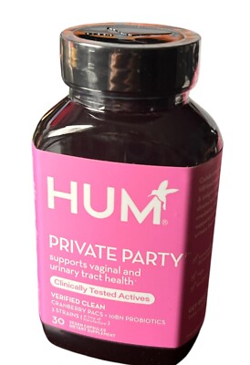 HUM Nutrition Private Party supports vaginal & urinary tract - Size 30 ...