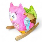 RockAbye Owlivia Plush Pink Owl Musical Child's Rocker Educational Toy ...