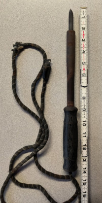 Vintage Electric Soldering Iron Wooden Handle Approx 14" Antique 1930's ...