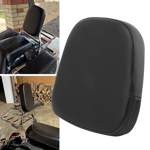 Motorcycle Rear Backrest Sissy Bar Cushion Pad For Harley Yamaha Suzuki ...