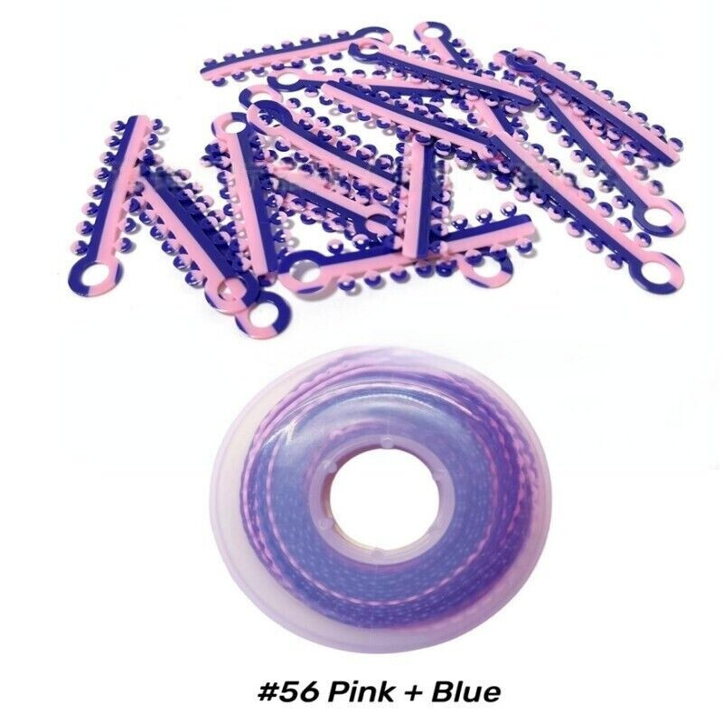 16 Color Dental Orthodontic Elastic Rubber Ligature Tie/Power Chain ...
