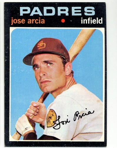 1971 TOPPS SAN DIEGO PADRES JOSE ARCIA #134 EX EXMT | eBay