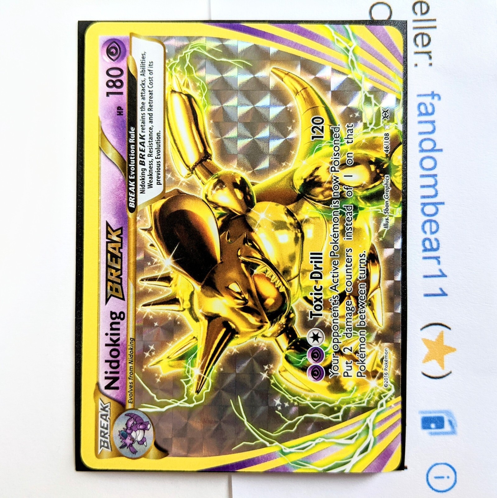 Nidoking BREAK Holo card 046/108 XY Evolutions Pokemon TCG 2016 | eBay