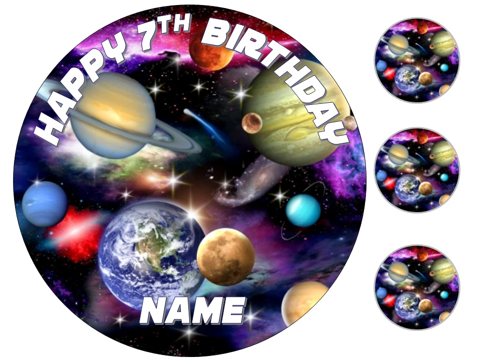 Planets Cake Toppers