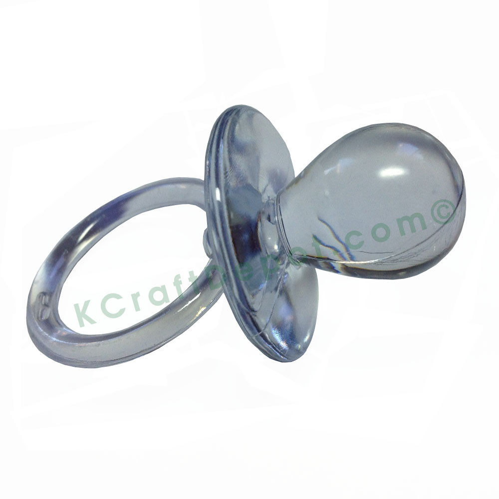 2-1/2" Clear Pacifiers Baby Shower Party Game Decoration Favors U-Pick ...
