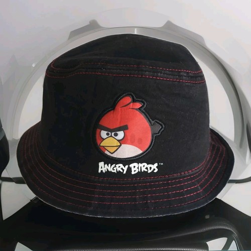 Vintage Angry Birds Fedora Youth Black Hat Rare Target Rovio Animations ...