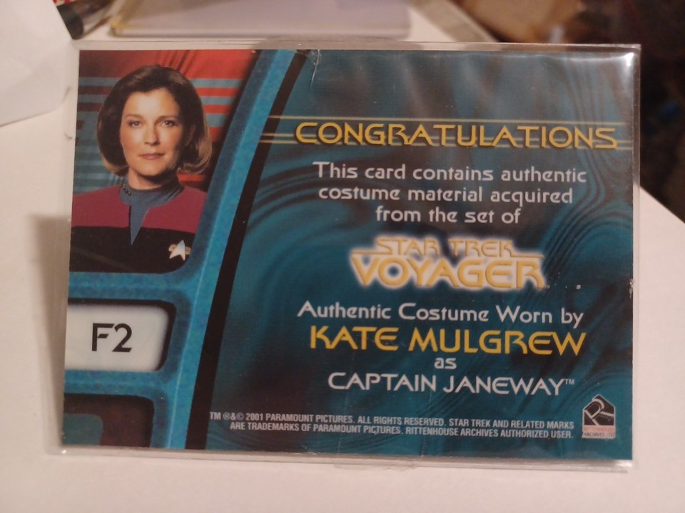 2001 The Women of Star Trek: Voyager HoloFEX Captain Janeway #F2 ...