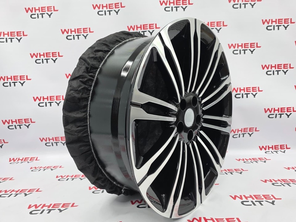 22" inch New Range Rover Sports + Vogue Black polished Alloy Wheels ...
