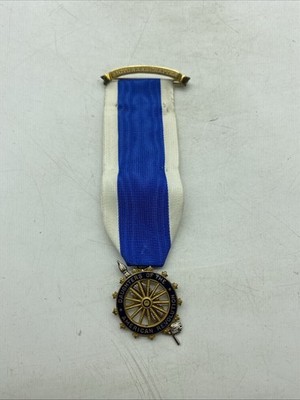 Gold-Filled DAR Daughters of the American Revolution Ribbon Medal Pin 5 ...