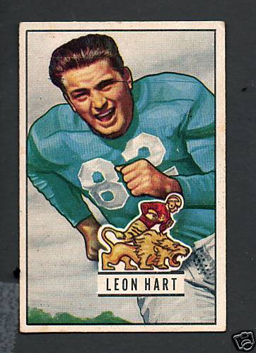 1951 Bowman Football Card #26 Leon Hart-Detroit Lions Ex Card | eBay
