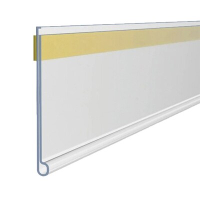 Clear Shelf Edge Ticket Strips, Self Adhesive. Various Sizes, GREAT ...