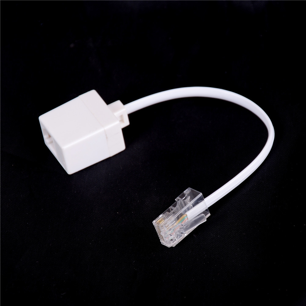 RJ11 6P4C Female To Ethernet RJ45 8P8C Male F/M Adapter Converter Cable ...