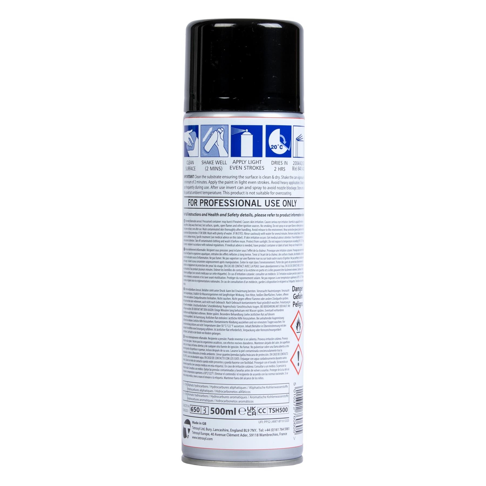 Tetrosyl Tetra Schutz Car Body Underseal Stone Chip Anti Rust Spray Can ...