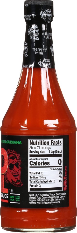 Trappey's Red Devil Hot Sauce 12 oz Bold Spicy Flavor Classic Louisiana ...