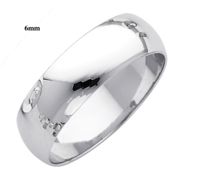 Anillos De Matrimonio De Oro Real 14k Para Hombre o Mujer 2mm-8mm ...