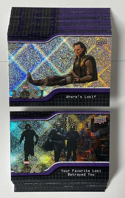 2023 Upper Deck Marvel Loki Purple Parallel Base Set Singles (Pick your ...