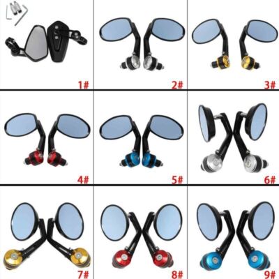 7/8" Handle Bar Rearview Mirrors For Yamaha YZF R1 R6 R7 600R 750R 1000 ...