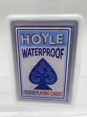 Premium Hoyle Flexible Waterproof Clear Durable Playing Cards 52 Card ...