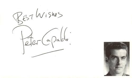 Peter Capaldi Signed Auto 3x5 Index Card Doctor Who | eBay