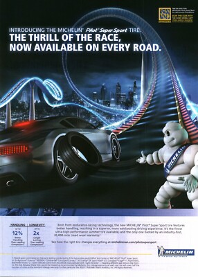 2011 PRINT AD - MICHELIN TIRE AD - MICHELIN PILOT SUPER SPORT TIRE AD ...