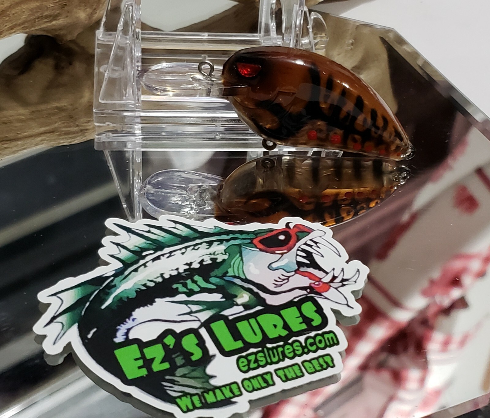 Custom painted Lil John crankbait(PHANTOM CRAW BROWN) | eBay