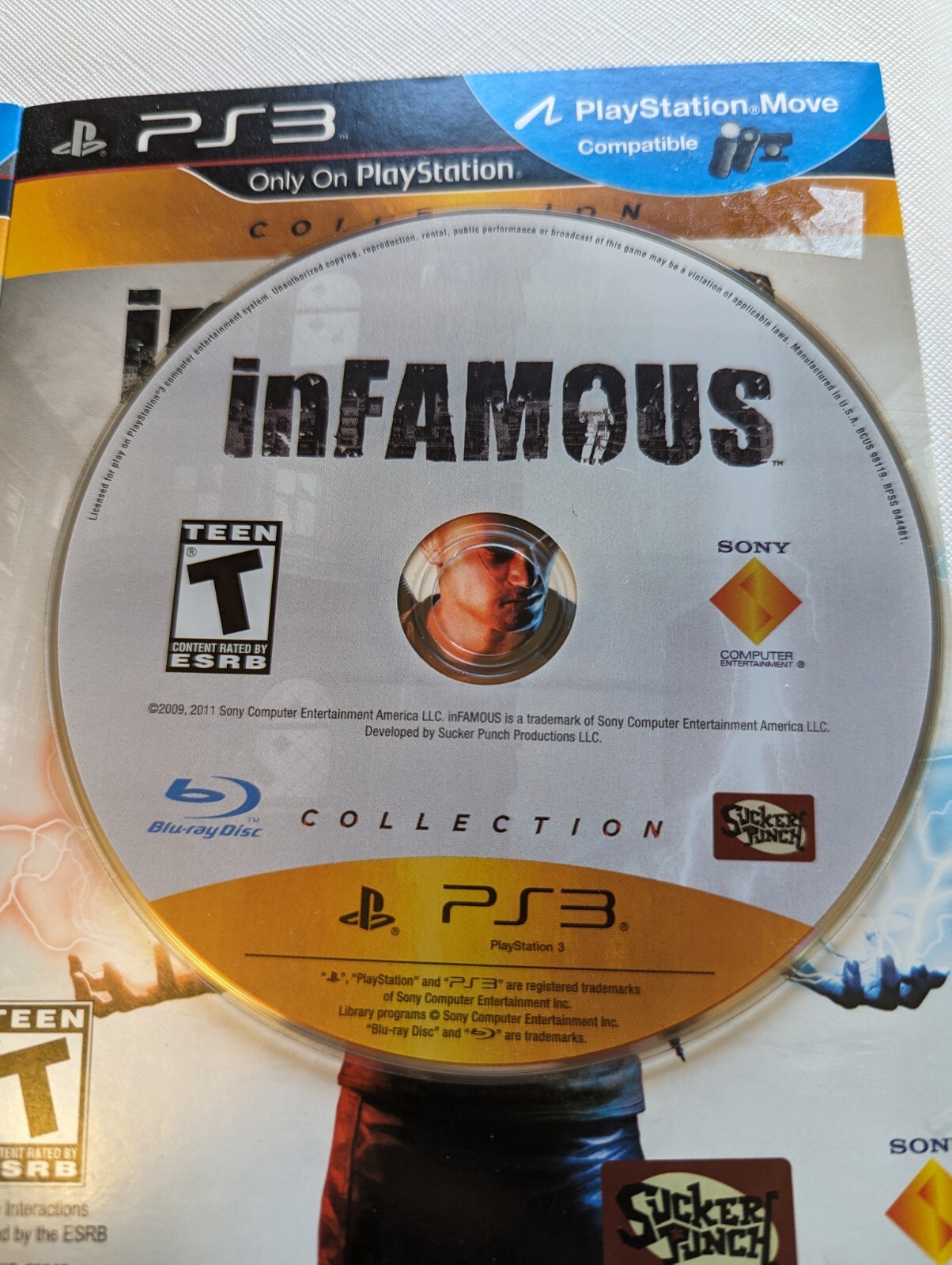 InFamous Collection 1 and 2 (PlayStation 3, PS3) cardboard sleeves ...