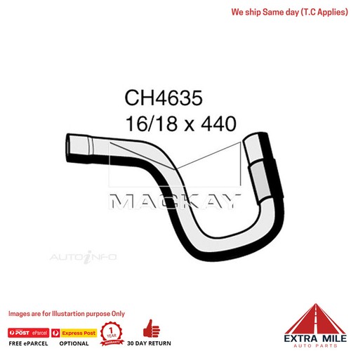 CH4635 Heater Hose for Toyota Hilux VZN167R 3.4L V6 Petrol Manual ...