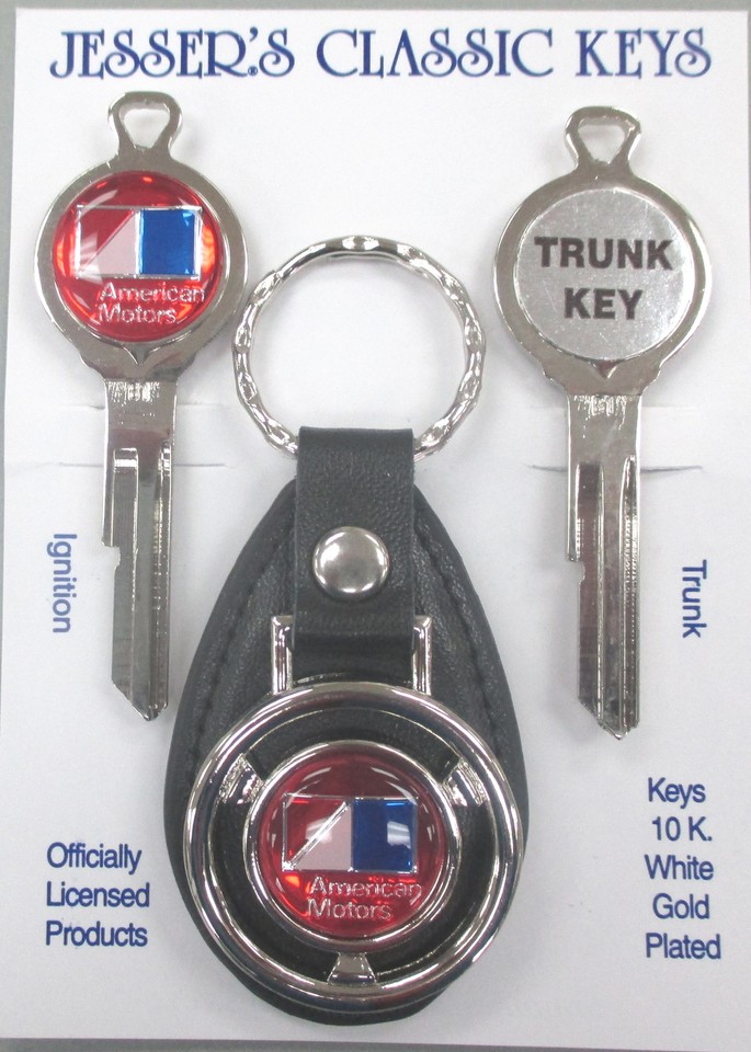 AMC Red American Motors Corp. B-1 Deluxe Classic Key Set 1968 1969 | eBay