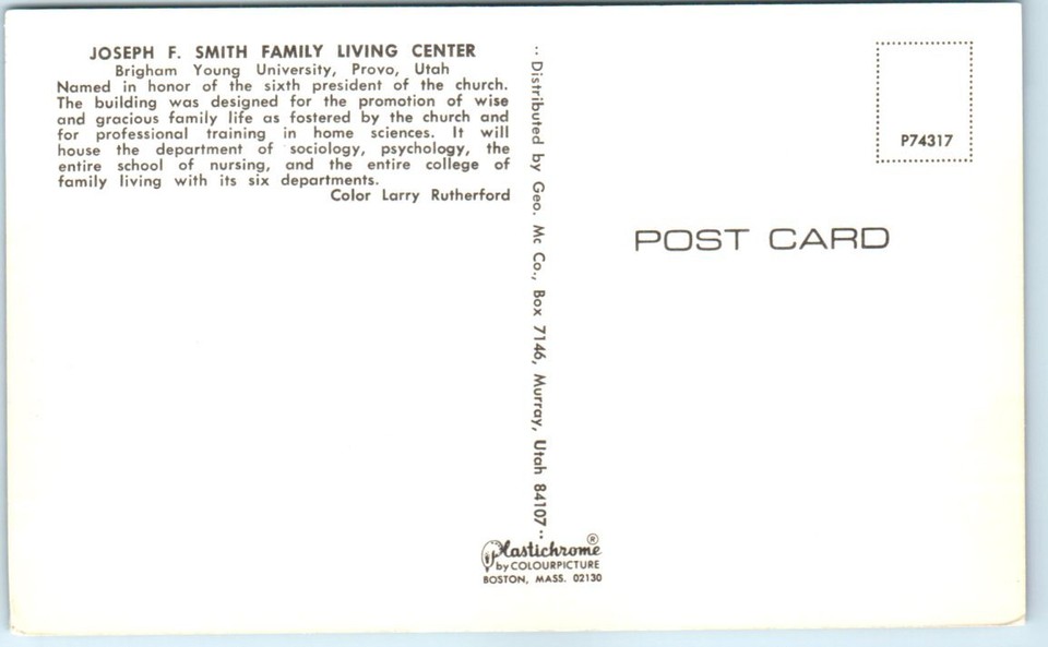 Joseph F. Smith Family Living Center, Brigham Young University - Provo ...
