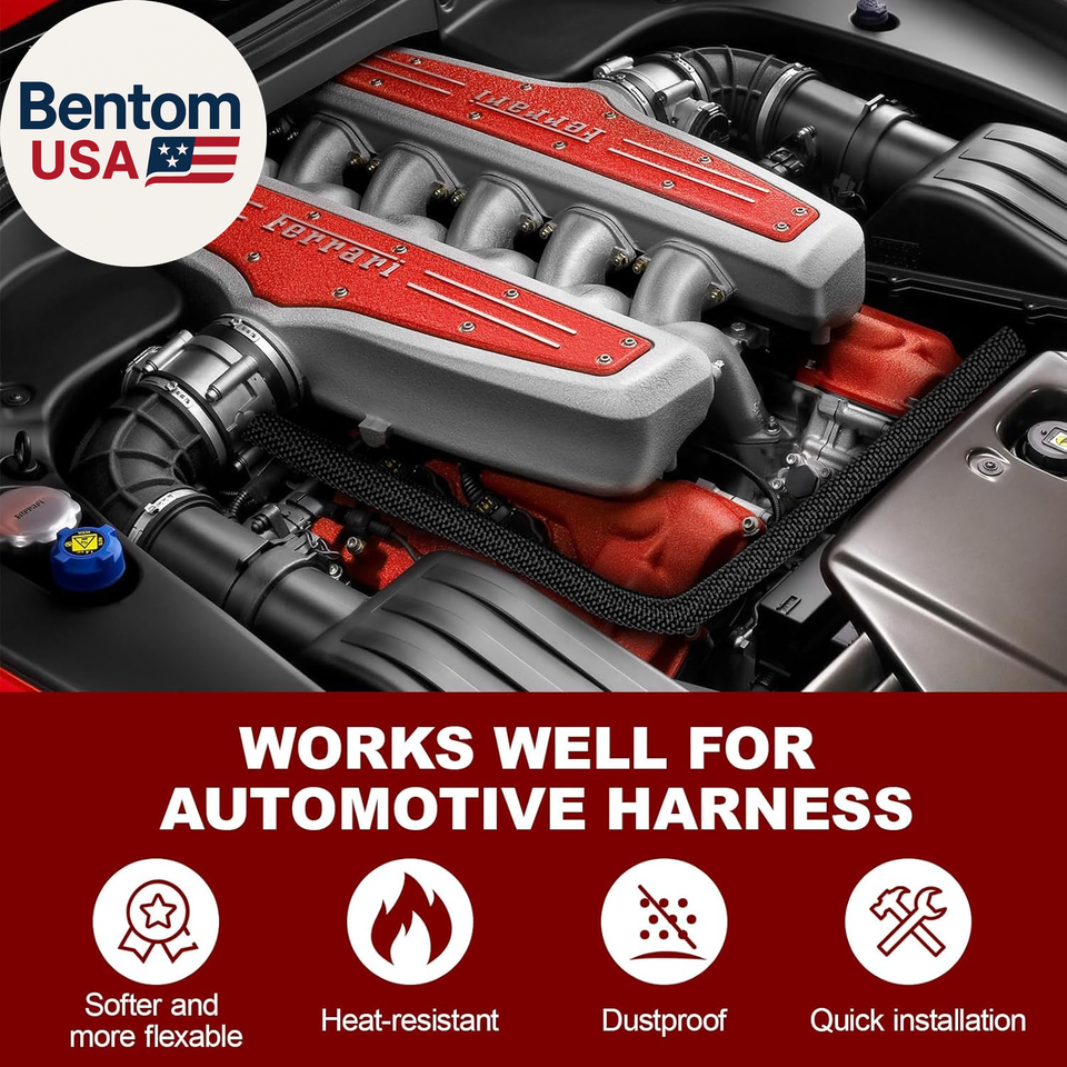 Automotive Wire Loom High Temperature Braided Wire Loom, Split-Sleeve ...