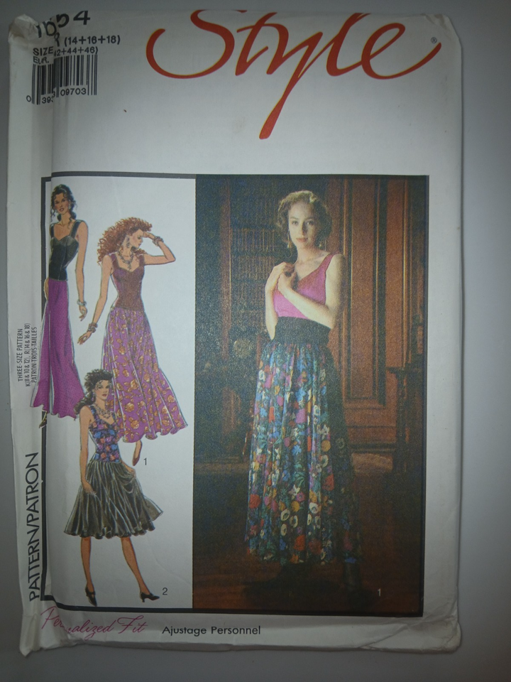 Simplicity "Style" Patterns Uncut Choice Size O (12-14-16), R (14-16-18 ...